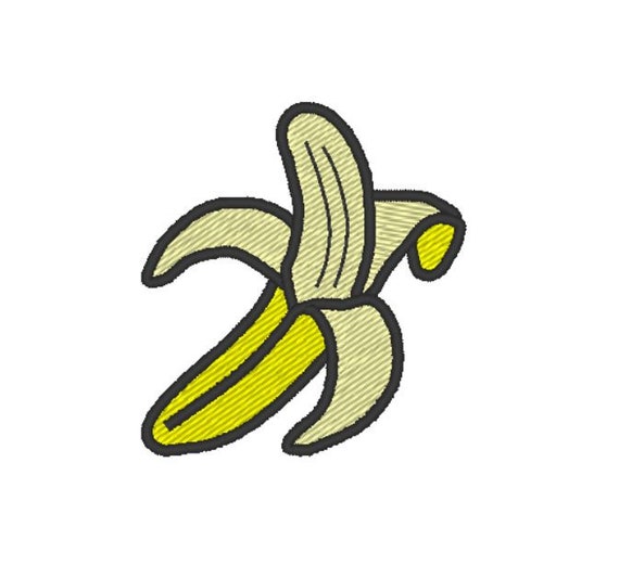 Banana Peel Embroidery Design Embroidery File Digital Design - Etsy