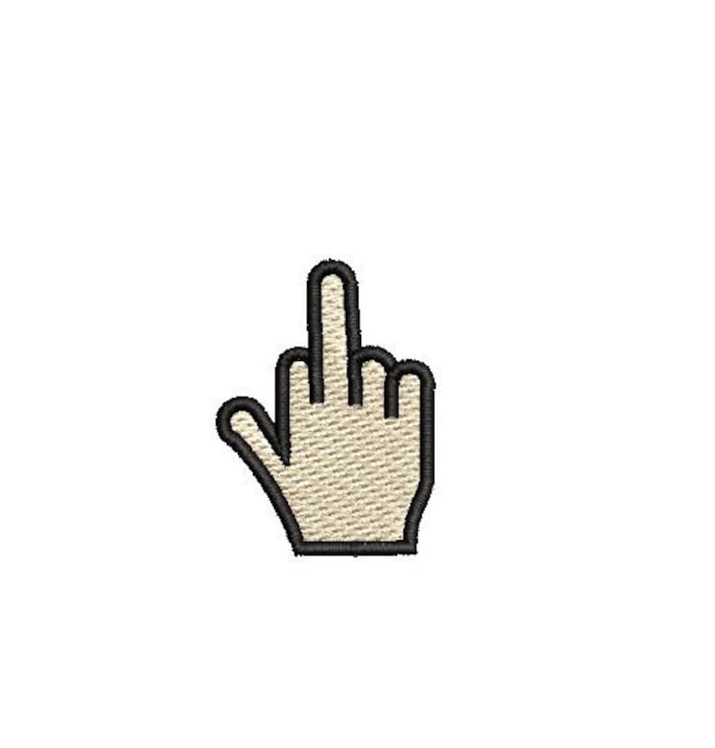 Middle Finger Embroidery Design Embroidery File Digital Design Instant ...