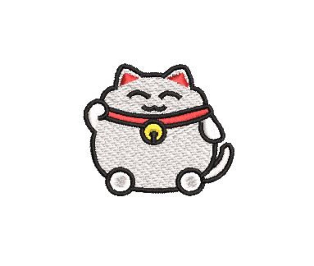 Lucky Cat Embroidery Design Embroidery File Digital Design Instant ...