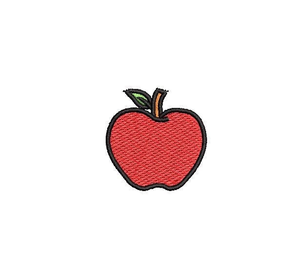 Apple Fruit Embroidery Design Embroidery File Digital Design - Etsy UK