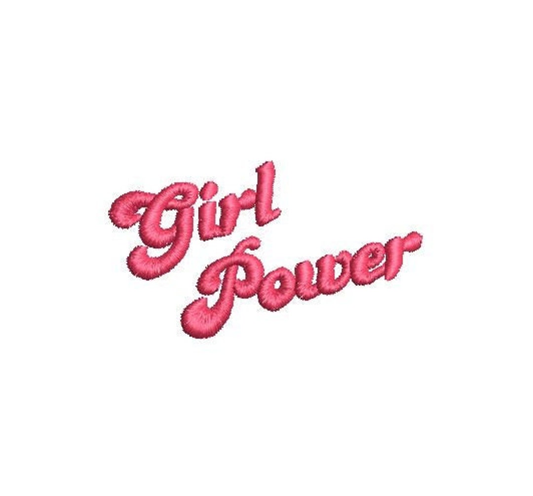 Girl Power Embroidery Design Embroidery File Digital Design Instant ...
