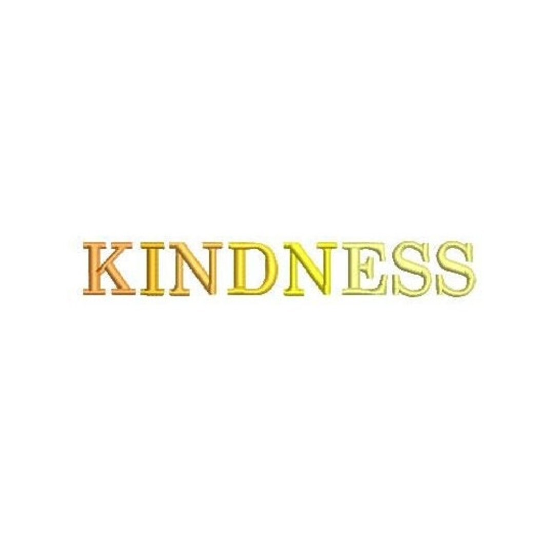 Kindness Embroidery Design Embroidery File Digital Design Instant ...