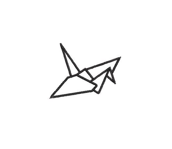 Paper Crane Embroidery Design Embroidery File Digital Design - Etsy