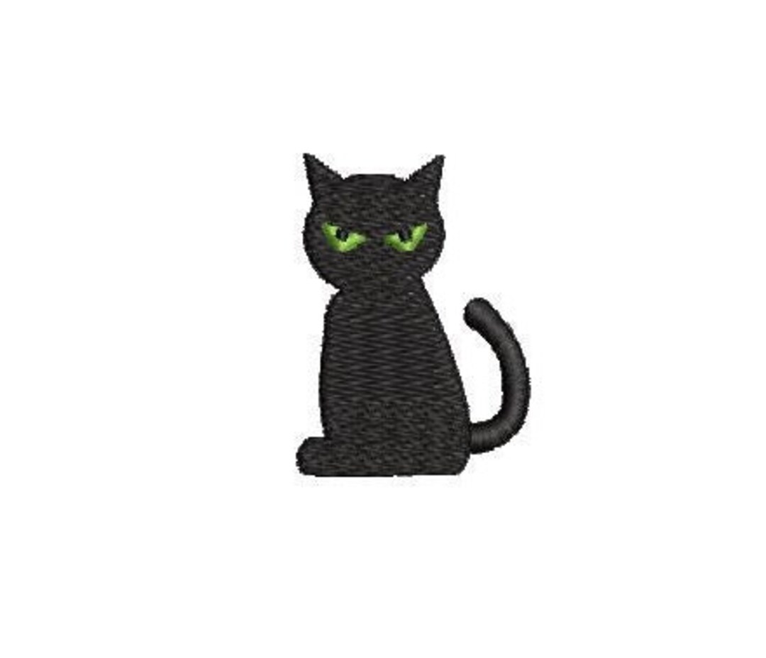 Halloween Black Cat Embroidery Design Embroidery File Digital Design ...