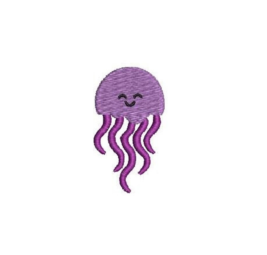 Jellyfish Embroidery Design Embroidery File Digital Design Instant ...
