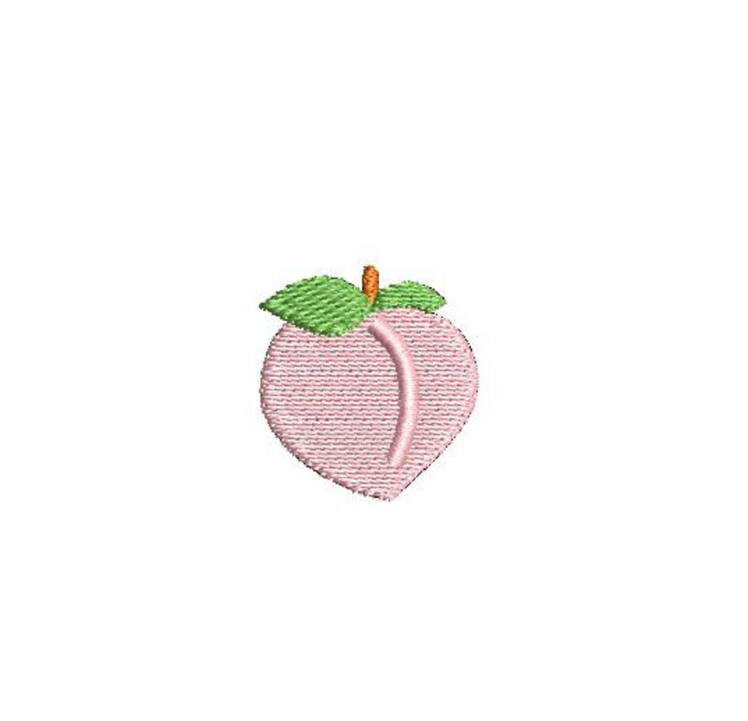 Peach Embroidery Design Embroidery File Digital Design Instant Download ...