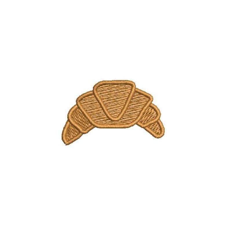 Croissant Embroidery Design Embroidery File Digital Design Instant ...
