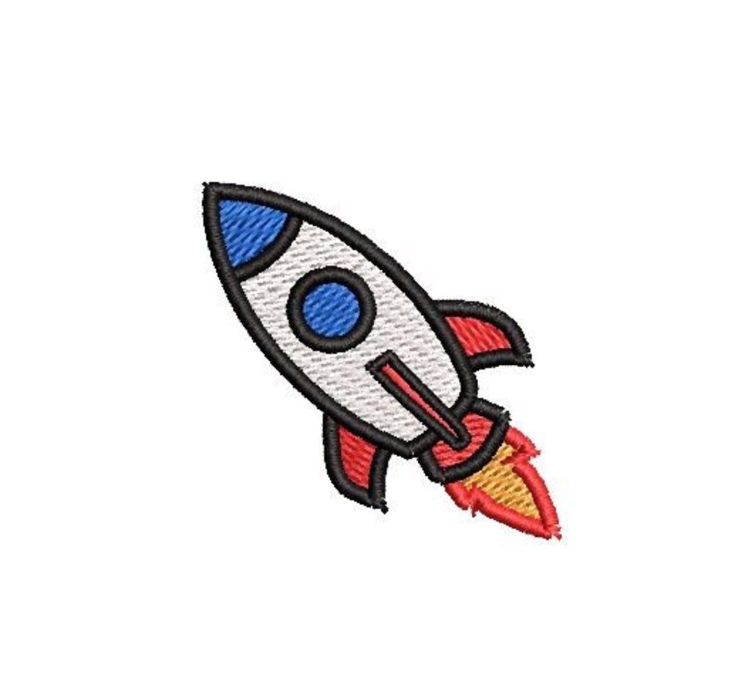 Rocket Embroidery Design Embroidery File Digital Design Instant ...