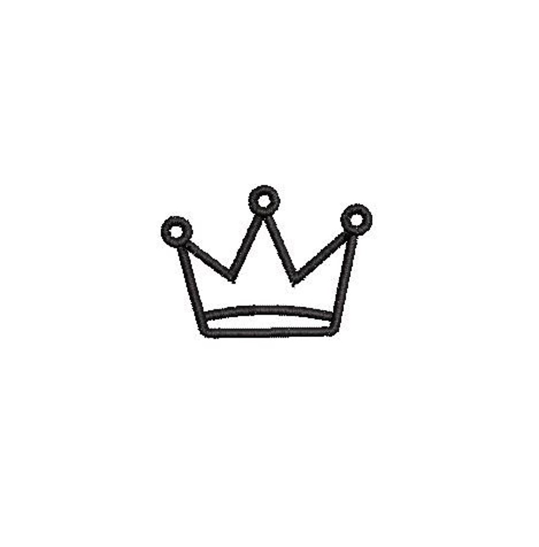 Crown Outline Embroidery Design Embroidery File Digital Design Instant ...