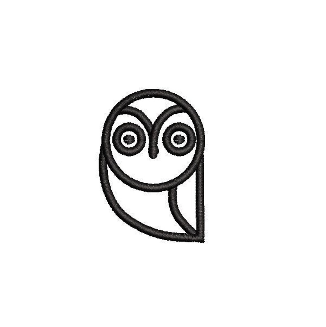 Owl Outline Embroidery Design Embroidery File Digital Design Instant ...