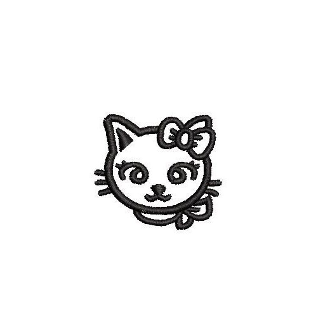 Kitten Embroidery Design Embroidery File Digital Design Instant ...