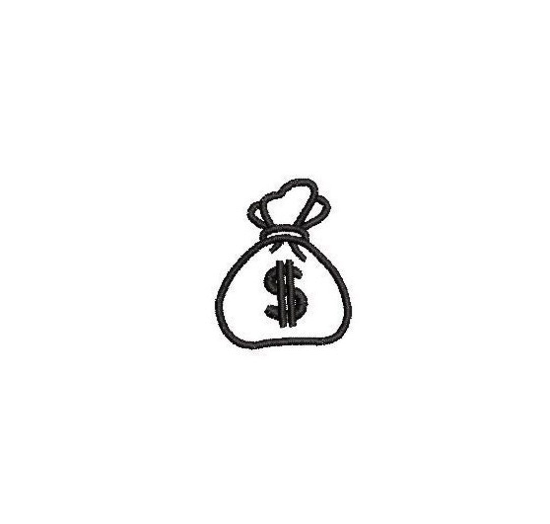 Money Bag Embroidery Design Embroidery File Digital Design Instant ...