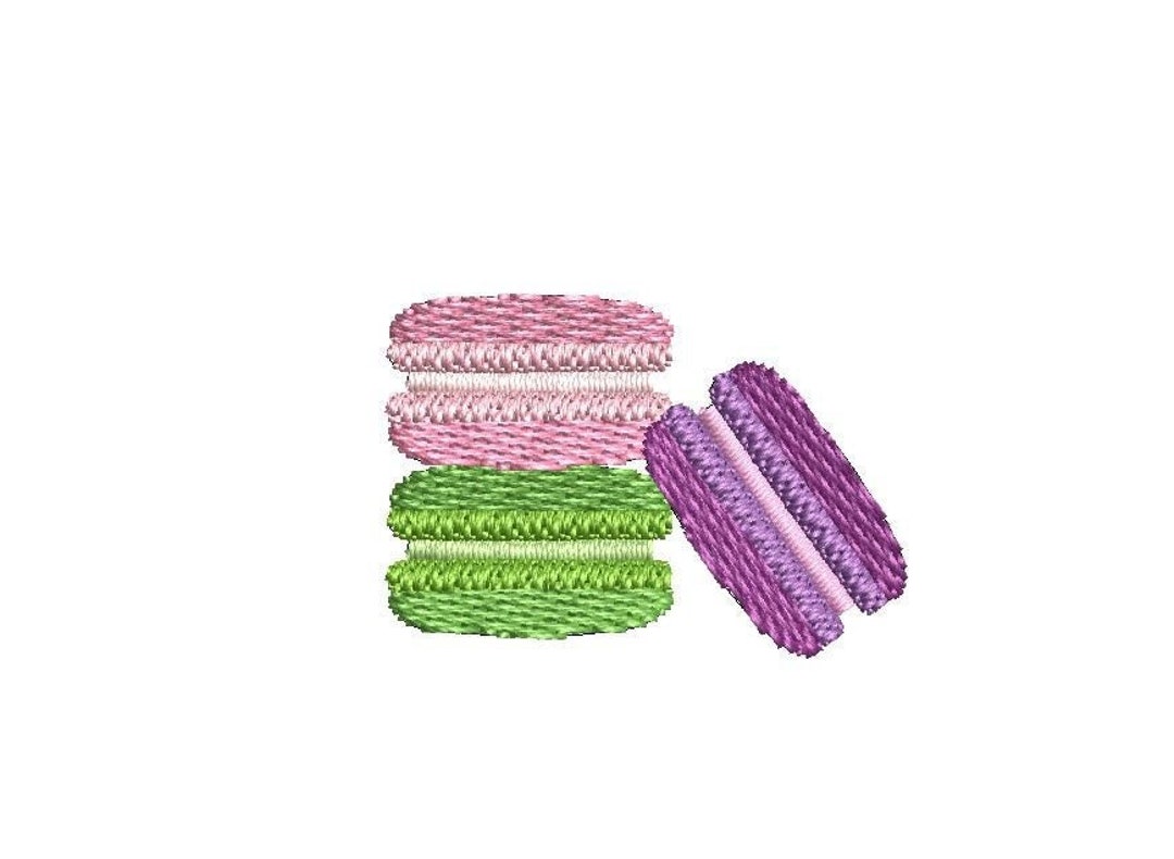 Macarons Embroidery Design Embroidery File Digital Design Instant ...