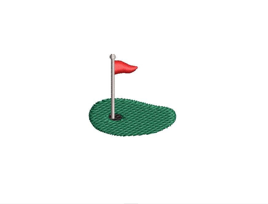 Golfing Golf Hole Icon Embroidery Design Embroidery File - Etsy