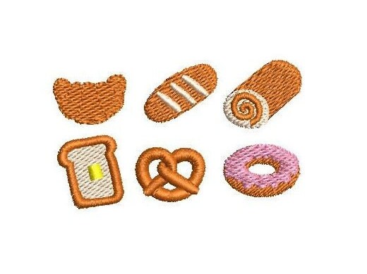 Bakery Set Embroidery Design Embroidery File Digital Design Instant ...