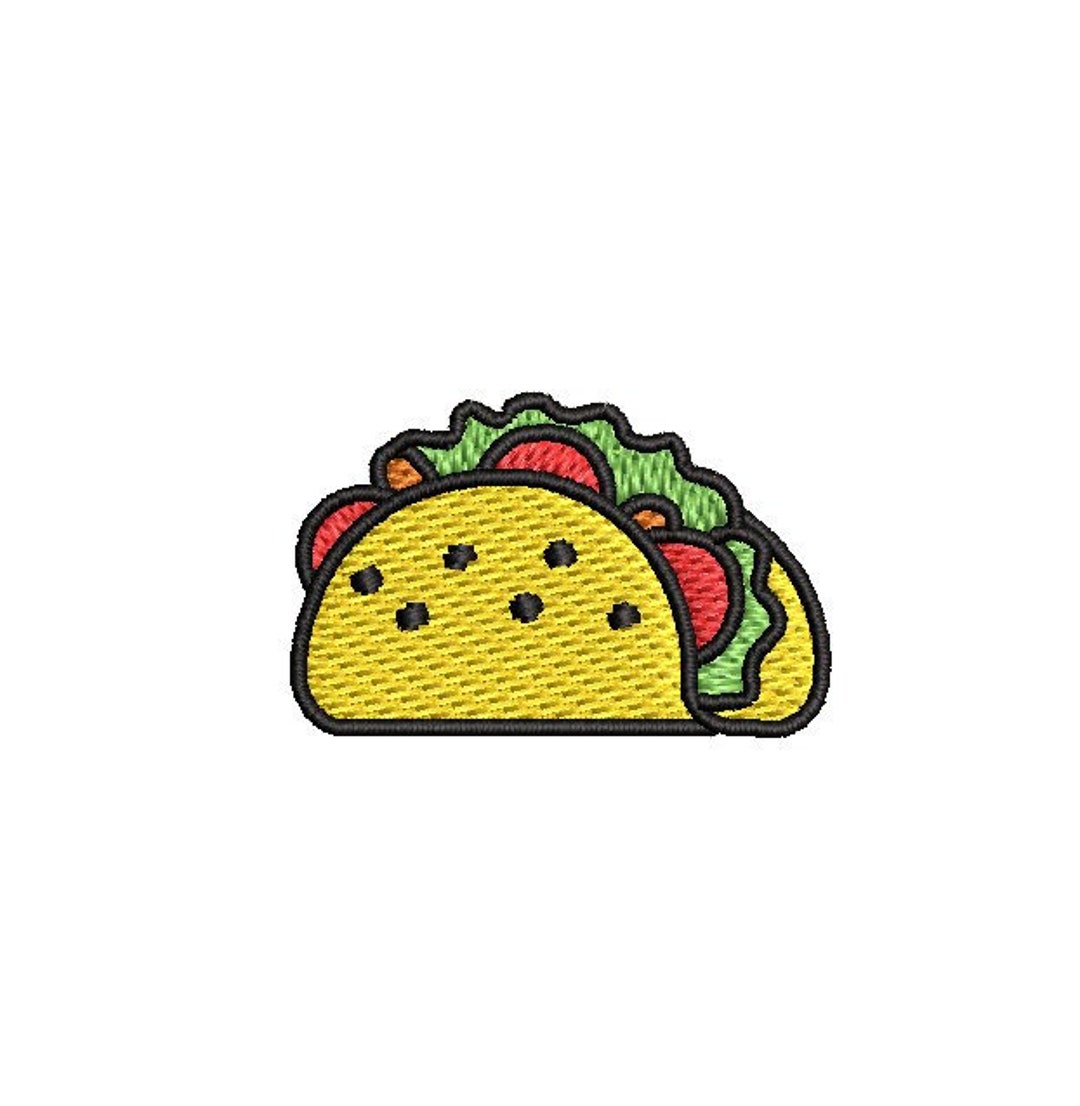 Taco Fast Food Mexican Embroidery Design Embroidery File Digital Design ...