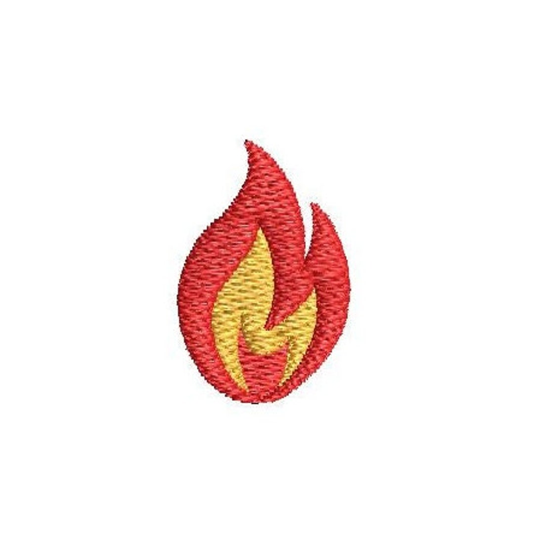 Flame Embroidery Design Embroidery File Digital Design Instant Download ...