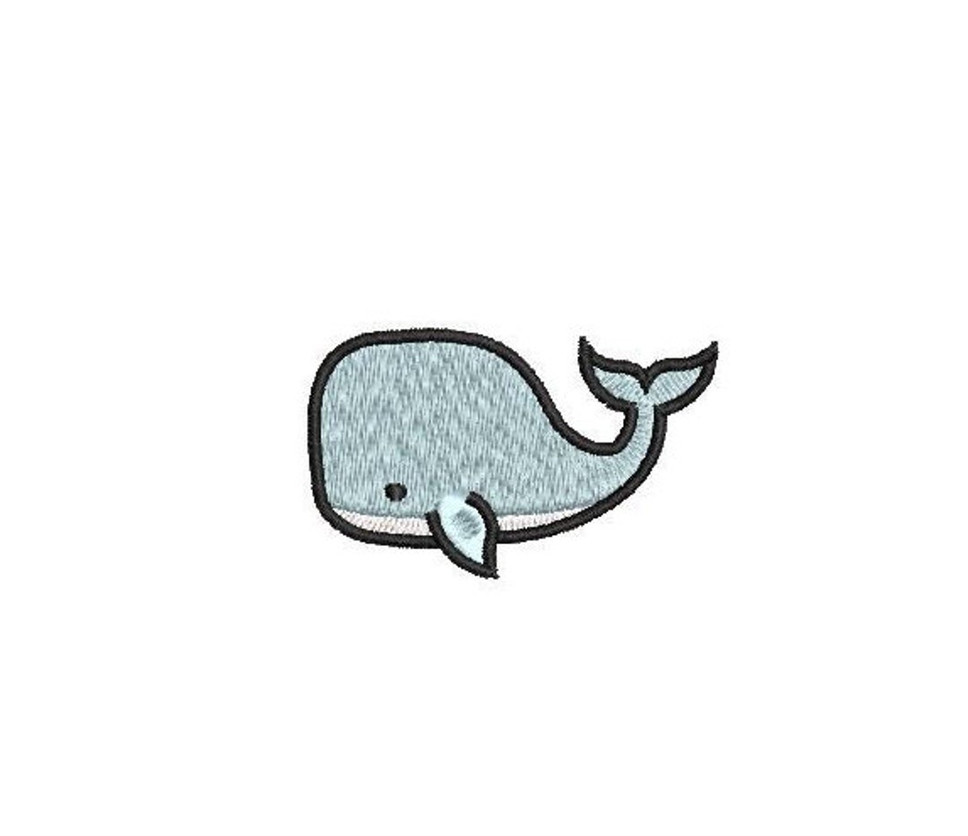 Cute Whale Embroidery Design Embroidery File Digital Design Instant ...