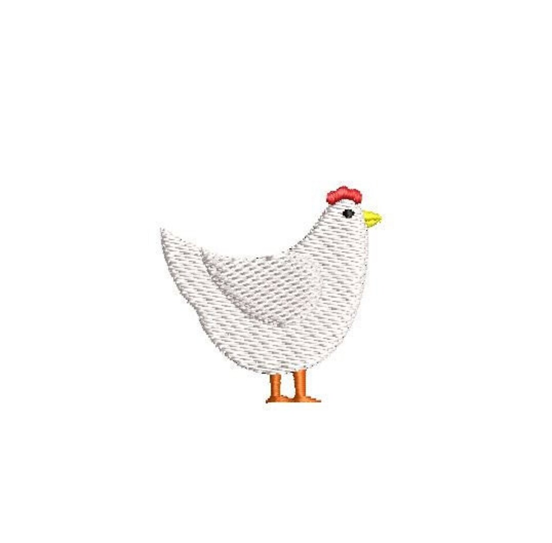 Chicken Embroidery Design Embroidery File Digital Design Instant ...