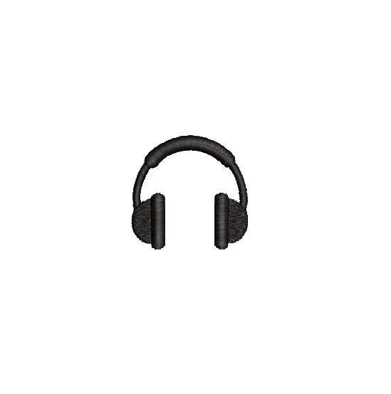 Headphone Embroidery Design Embroidery File Digital Design Instant ...