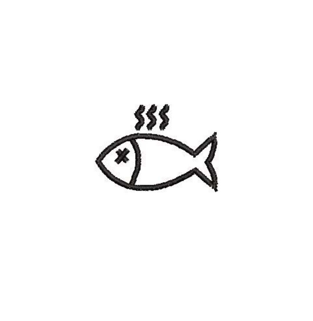 Fish Outline Embroidery Design Embroidery File Digital Design Instant ...