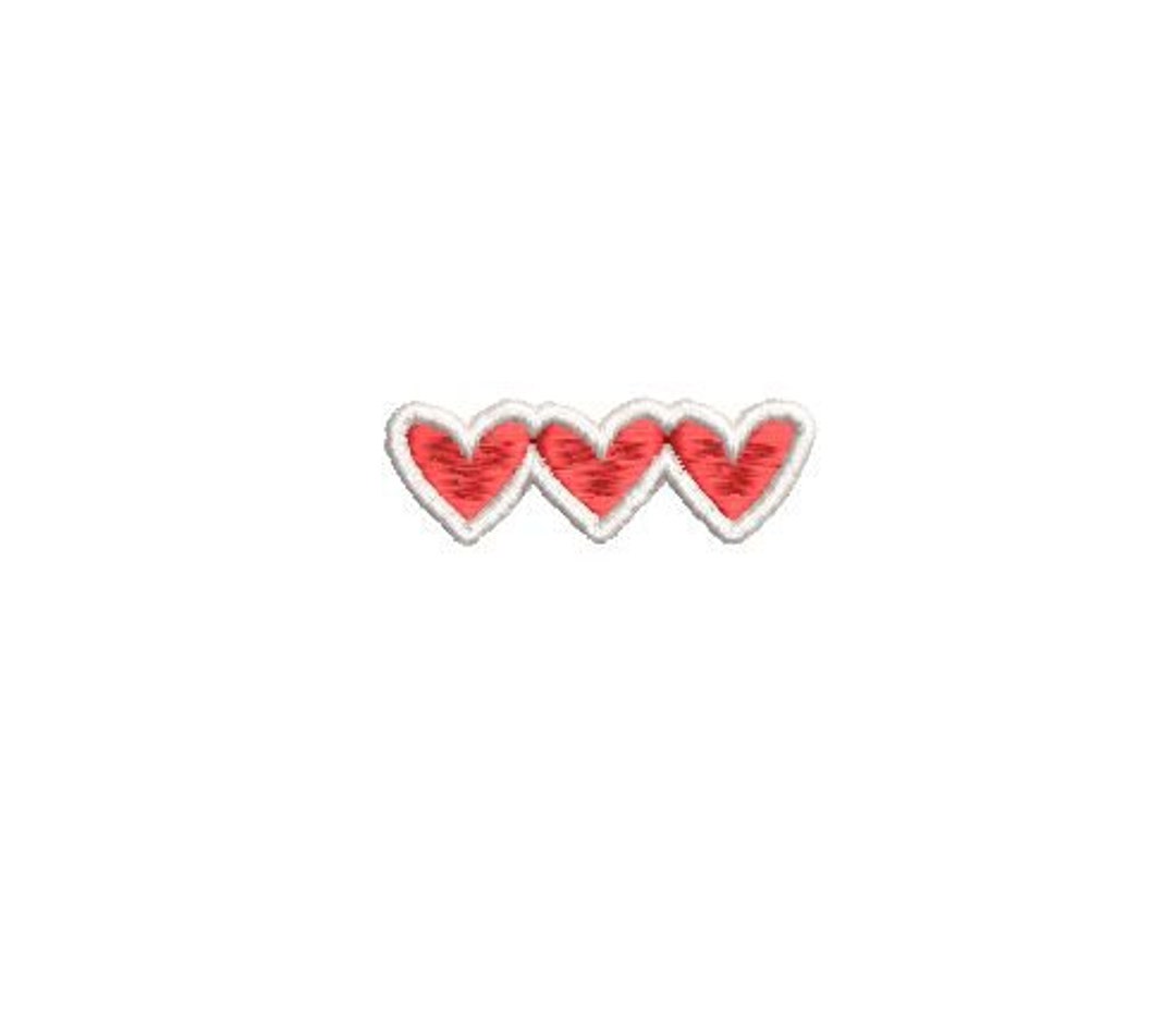 Triplet Hearts Embroidery Design Embroidery File Digital Design Instant ...
