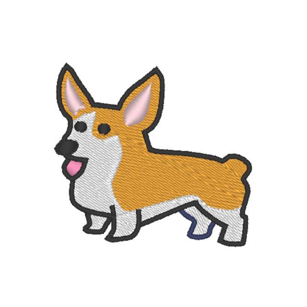 Corgi Dog Puppy Embroidery Design Embroidery File Digital Design ...