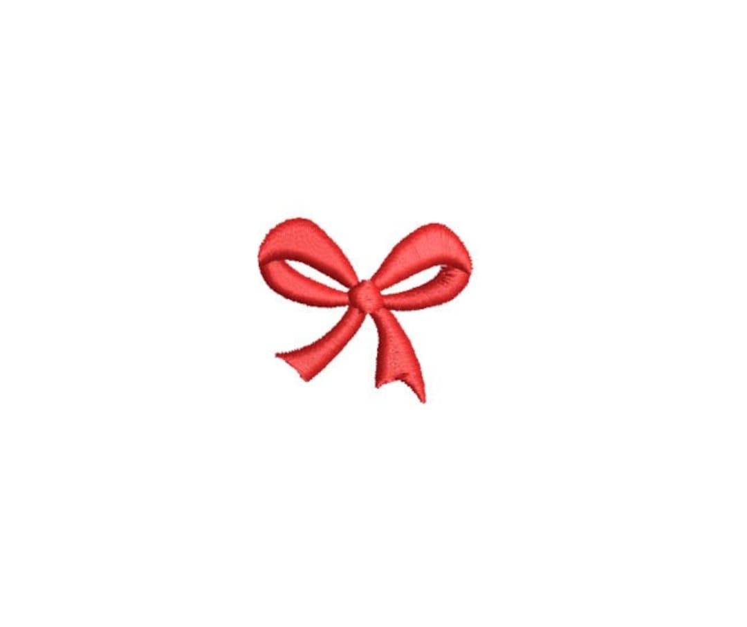 Mini Bow Ribbon Embroidery Design Embroidery File Digital Design ...