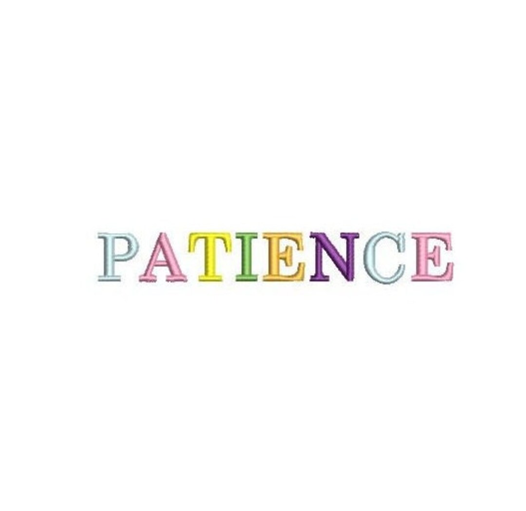 Patience Embroidery Design Embroidery File Digital Design Instant ...