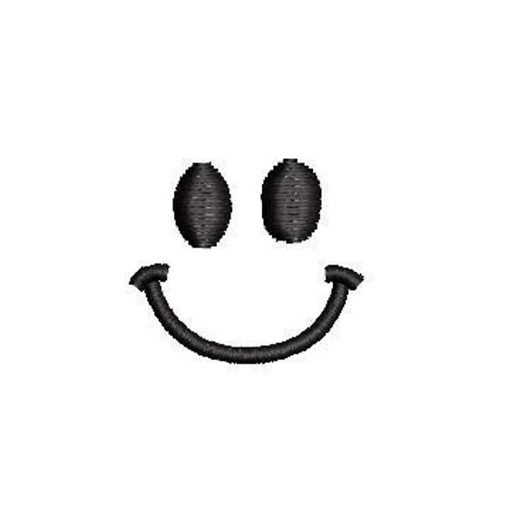 Smiley Embroidery Design Embroidery File Digital Design - Etsy