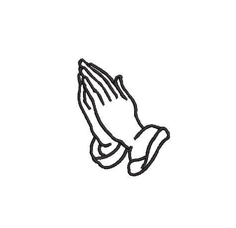 Prayer Hands Embroidery Design Embroidery File Digital Design Instant ...