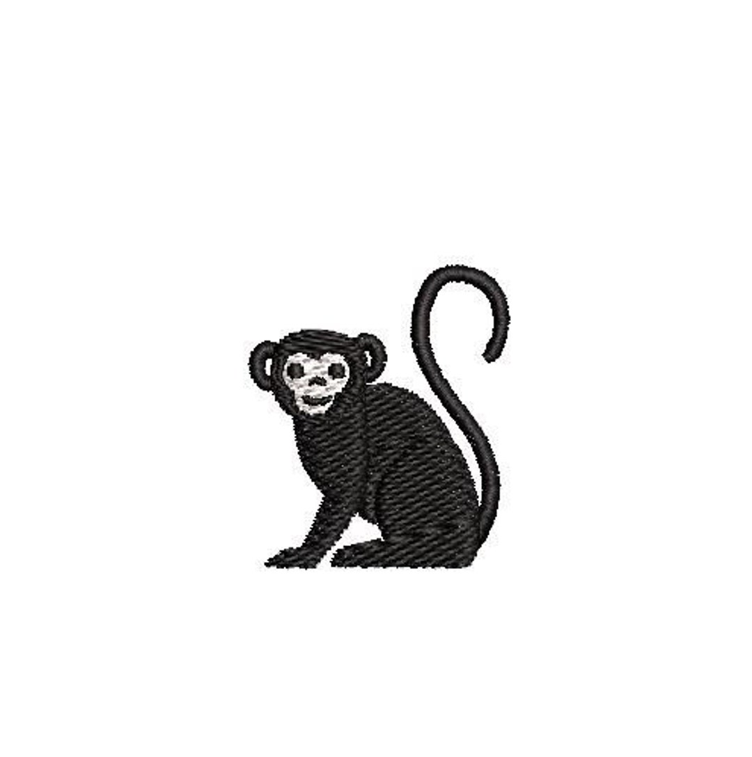 Monkey Embroidery Design Embroidery File Digital Design Instant ...