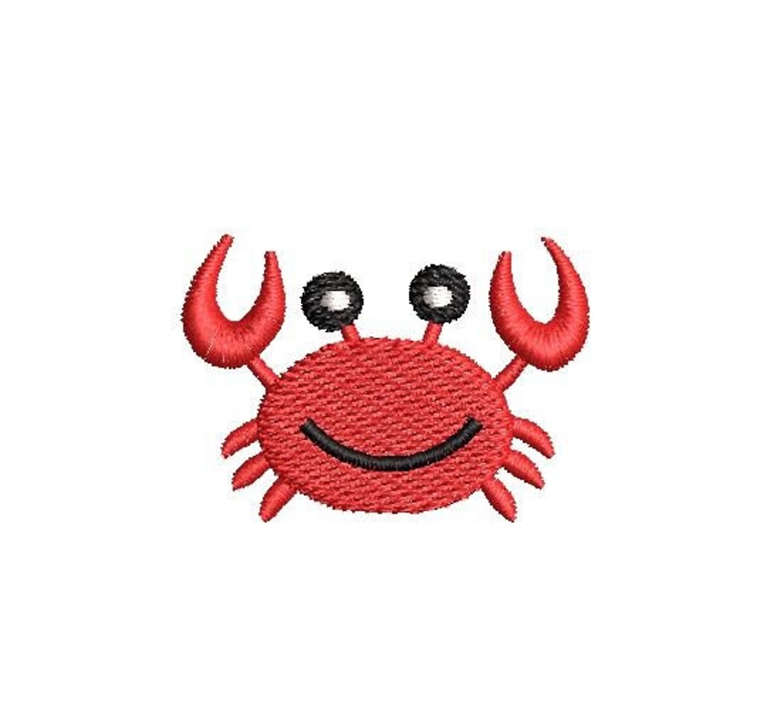Crab Embroidery Design Embroidery File Digital Design Instant Download ...