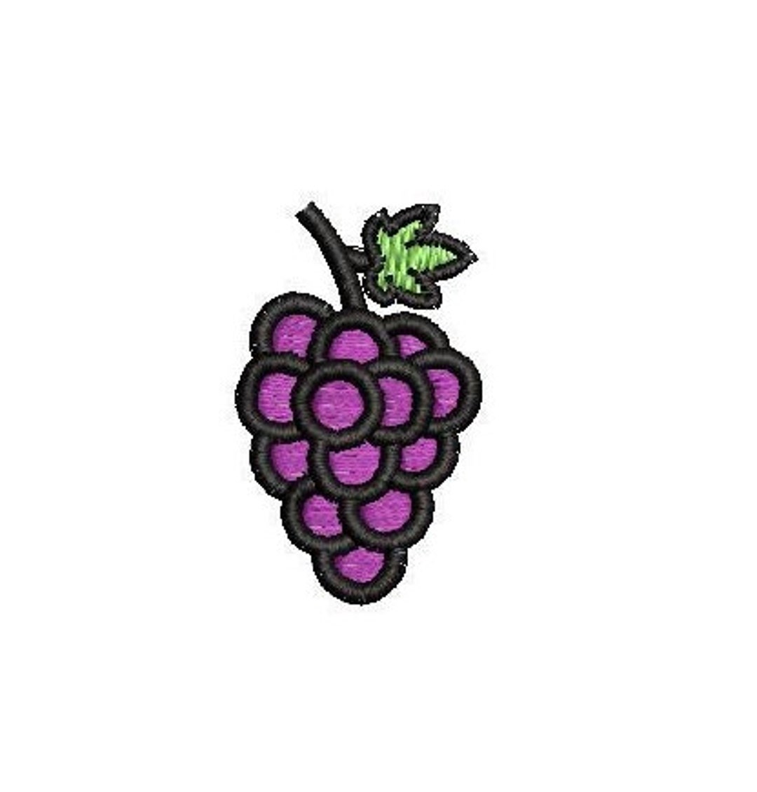 Grapes Embroidery Design Embroidery File Digital Design Instant ...