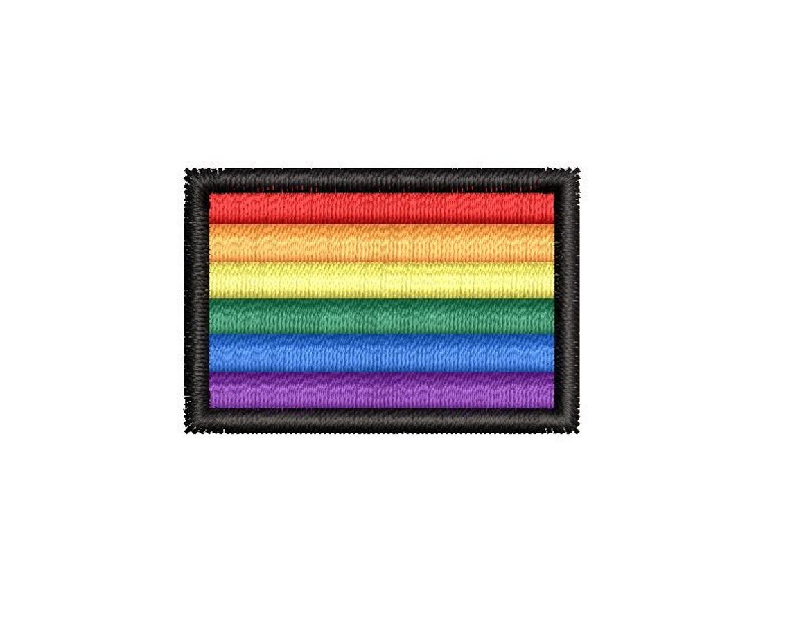 LGBT Flag Mini Embroidery Design Embroidery File Digital Design Instant ...