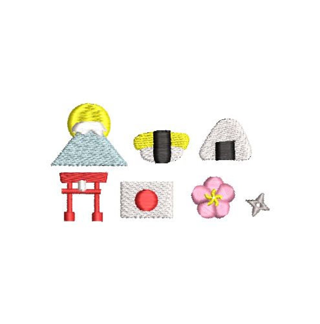 Japan Set Embroidery Design Embroidery File Digital Design Instant ...