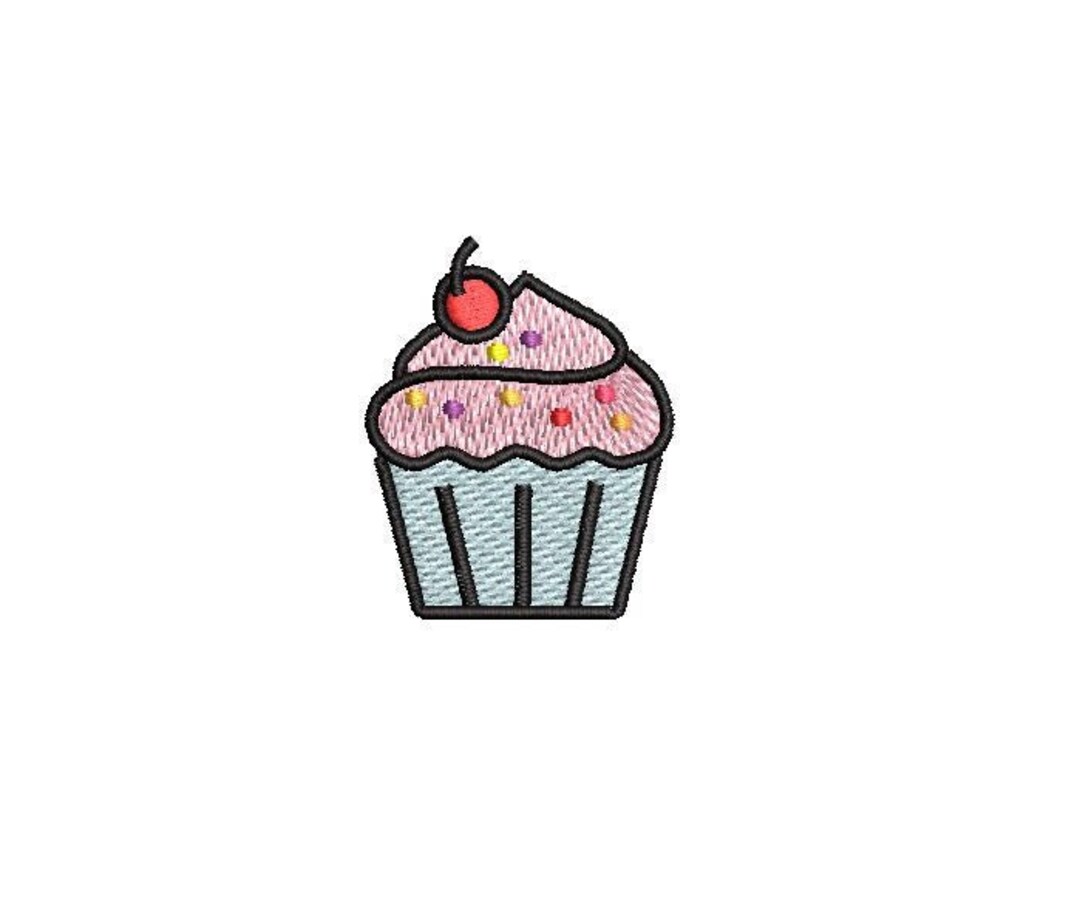 Cupcake Dessert Embroidery Design Embroidery File Digital Design ...