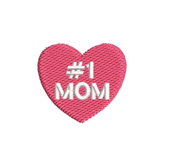 NO.1 MOM Embroidery Design Embroidery File Digital Design Instant ...