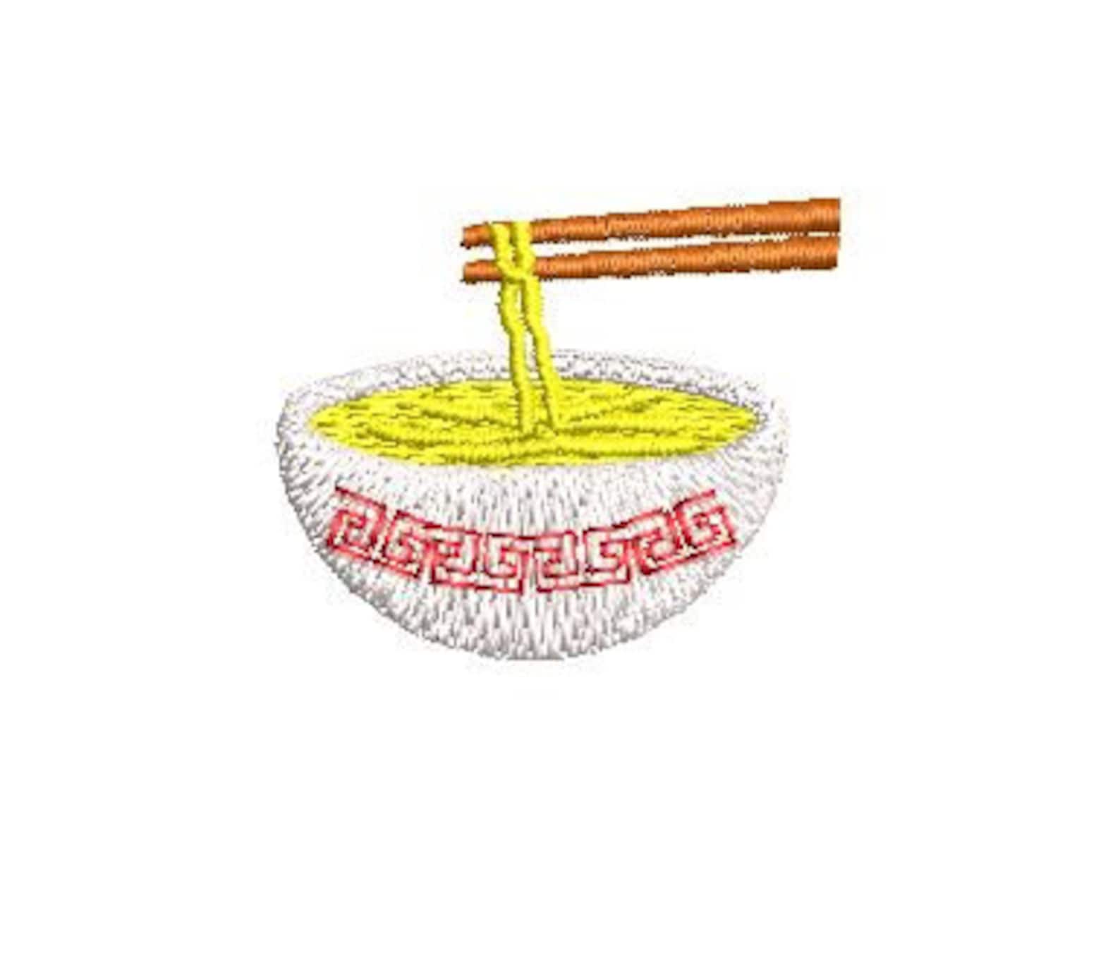 Ramen Embroidery Design Embroidery File Digital Design Instant Download ...