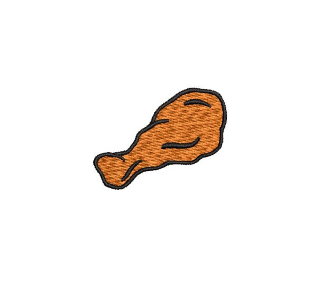 Fried Chicken Drumstick Embroidery Design Embroidery File Digital ...