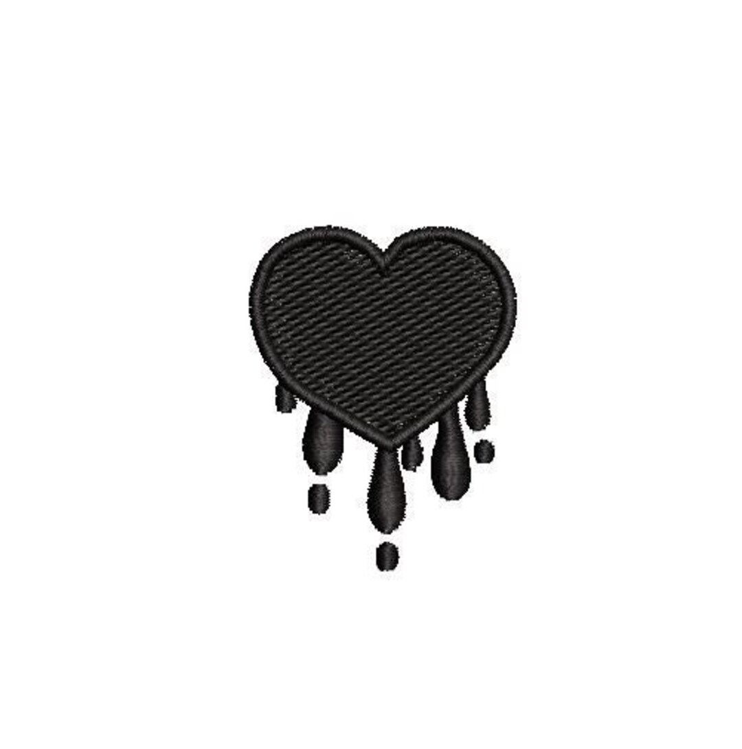 Drippy Heart Embroidery Design Embroidery File Digital Design Instant ...