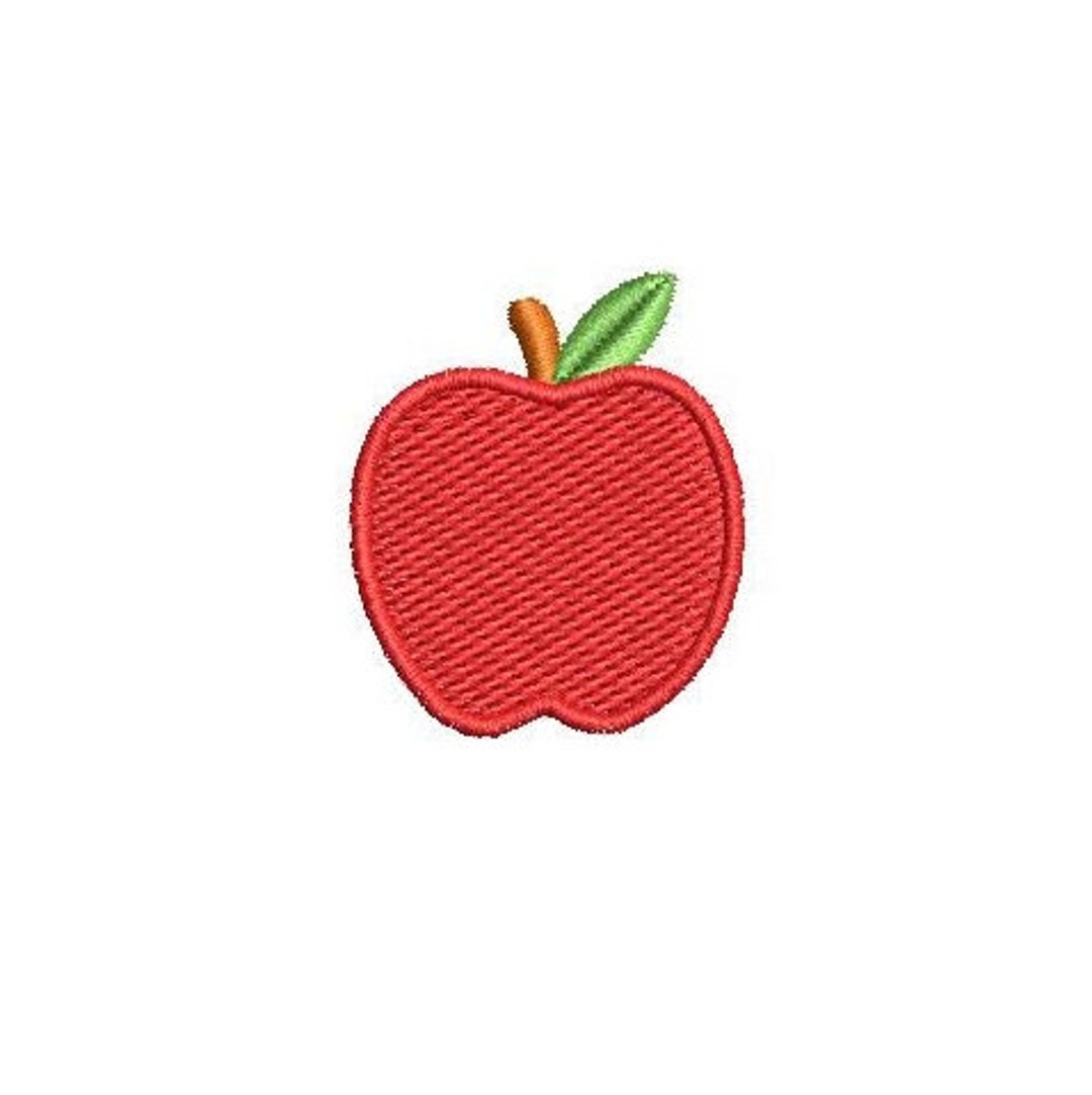 Apple Embroidery Design Embroidery File Digital Design Instant Download ...