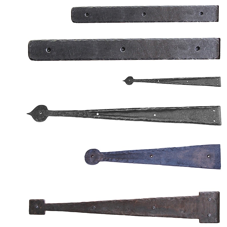 Hand-forged Iron Decorative Hinge Flat End 24 X - Etsy