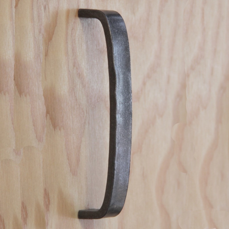 Hand-forged Iron Cabinet Handle. - Etsy