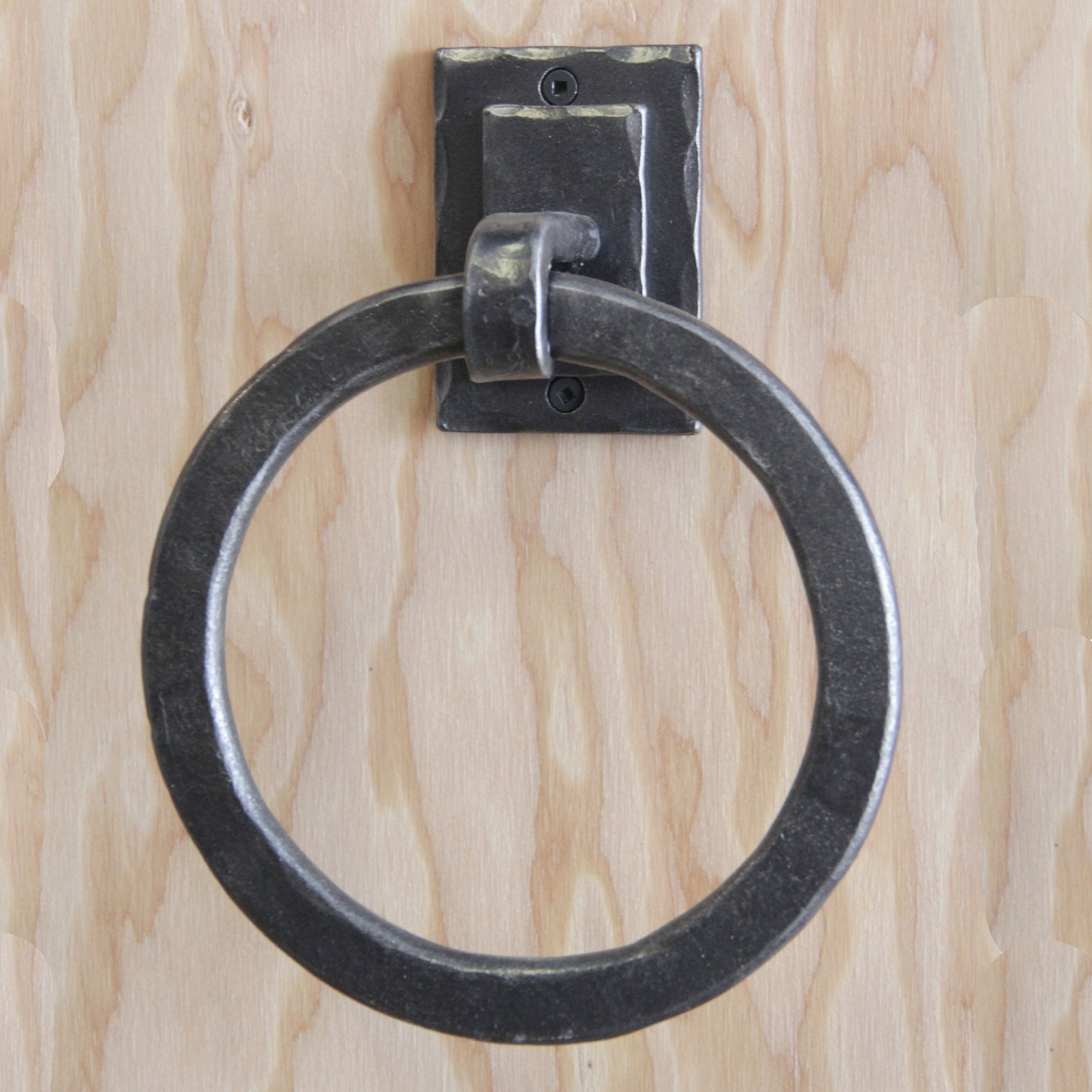 Hand-forged Iron Towel Ring - Etsy