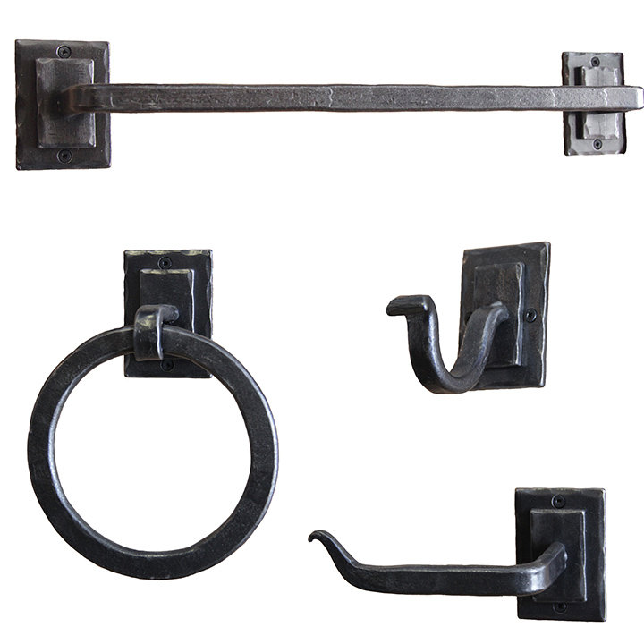Hand-forged Iron Towel Ring - Etsy