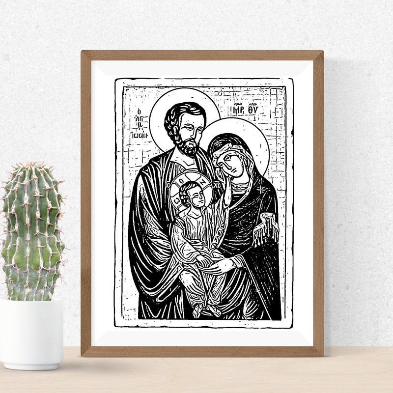 Holy Family Print - Etsy