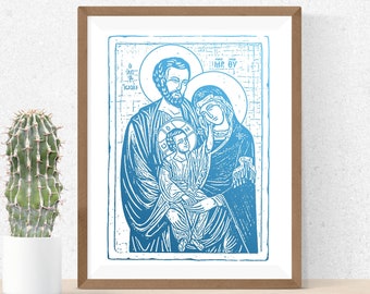 Holy Family Poster - Etsy