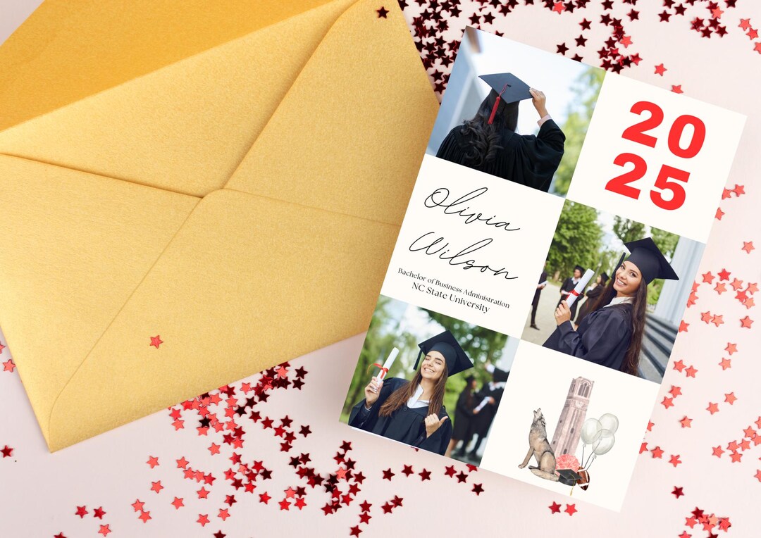 NCSU Grad Invitation, Nc State Graduation Invitation, Graduation Party ...