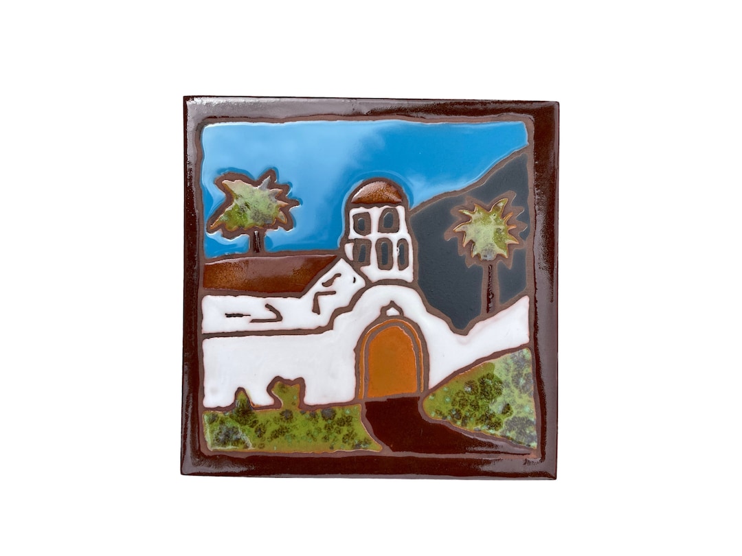 Re-imagined Early Vintage Malibu Scenic Mission Tile California - Etsy